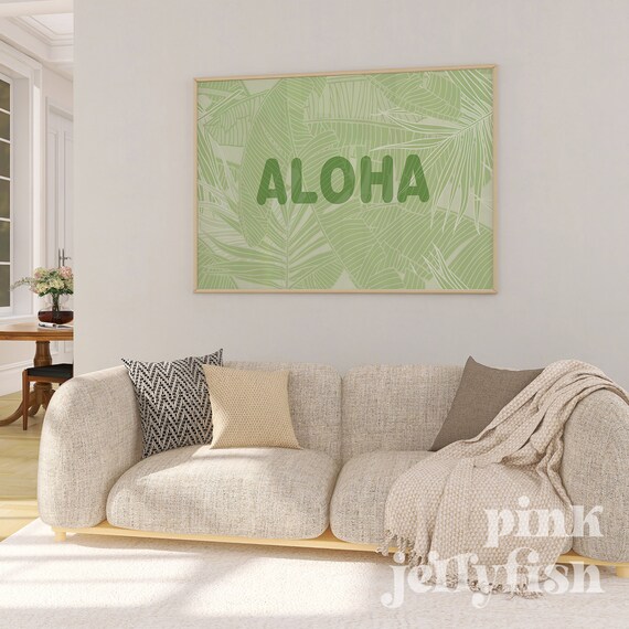 Arte De Pared Aloha Para Imprimir Pantalones De Aloha Para Imprimir.