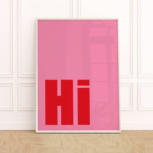 Colorful Prints Set of 9 Printable Art, Preppy Prints, Gallery Wall ...