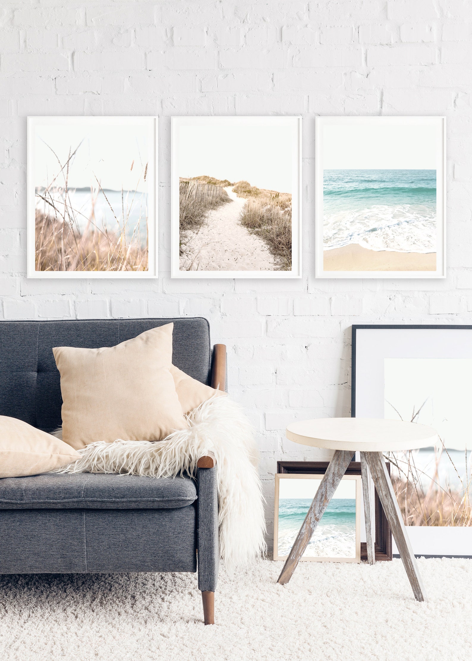 Beach Prints Set of 3 Posters Coastal Wall Art Printable - Etsy