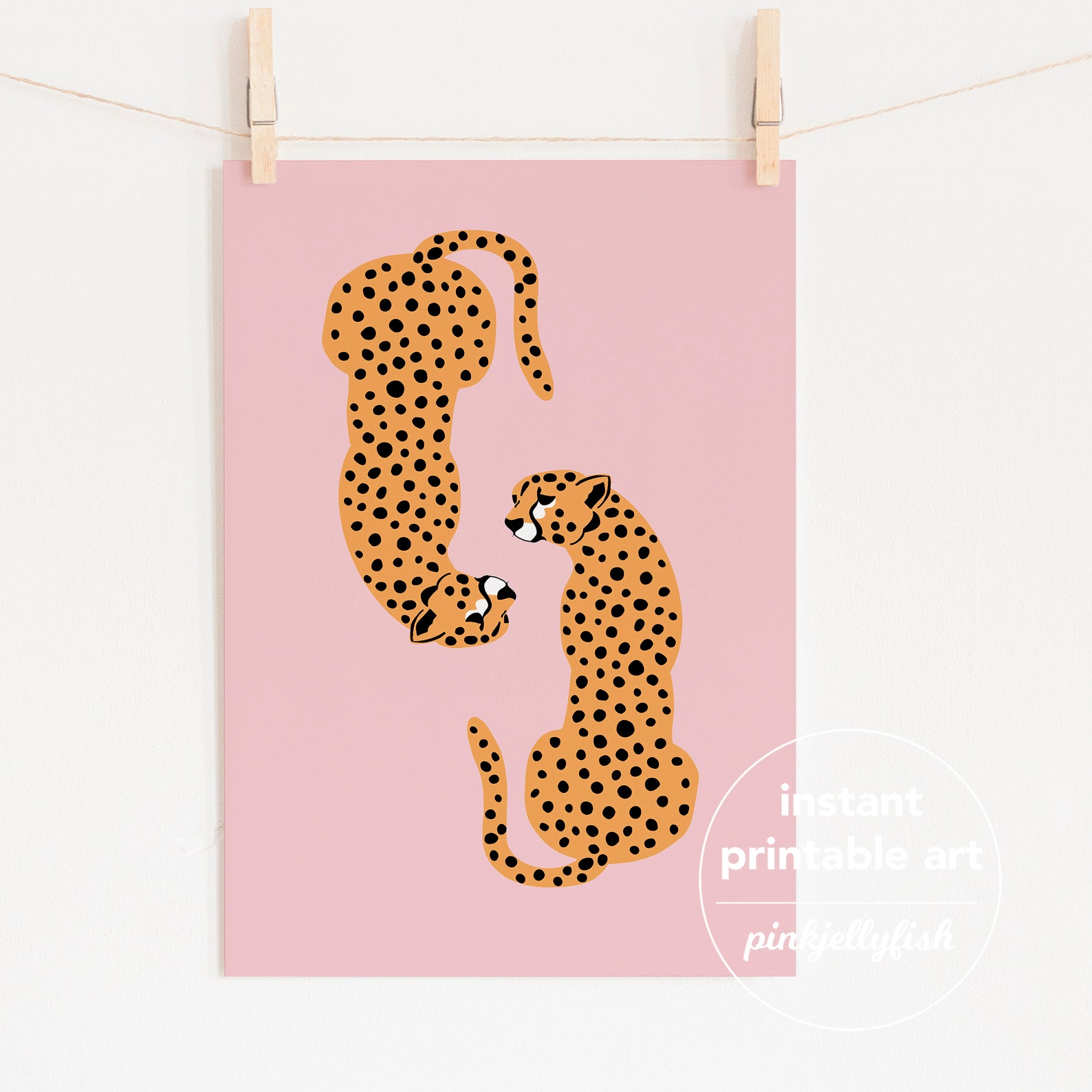 Preppy Wall Decor Leopard Pink Bedroom Decor Teens Apartment - Etsy