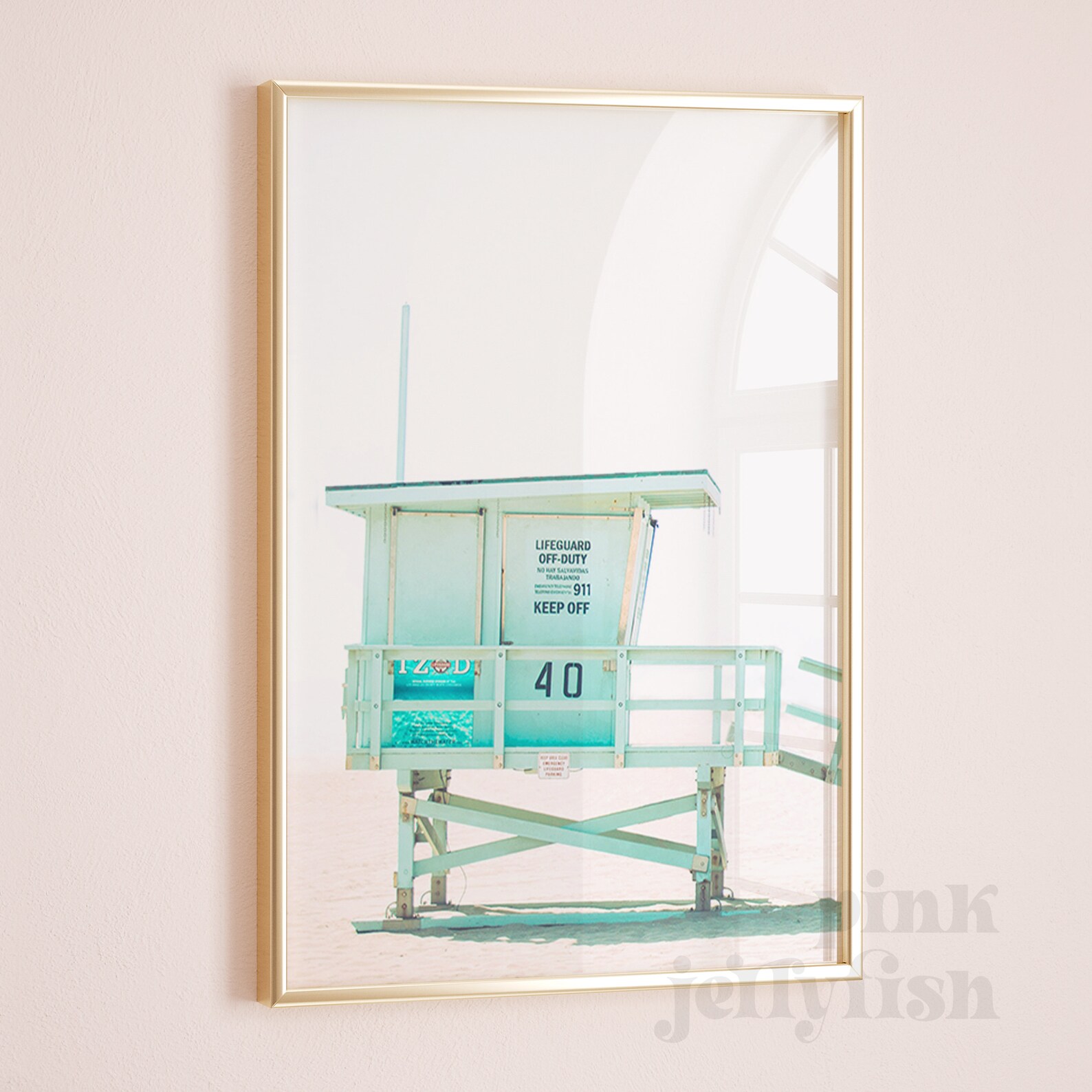 Beach Prints, Lifeguard Tower, Printable Wall Art, Teen Girl Room Decor ...