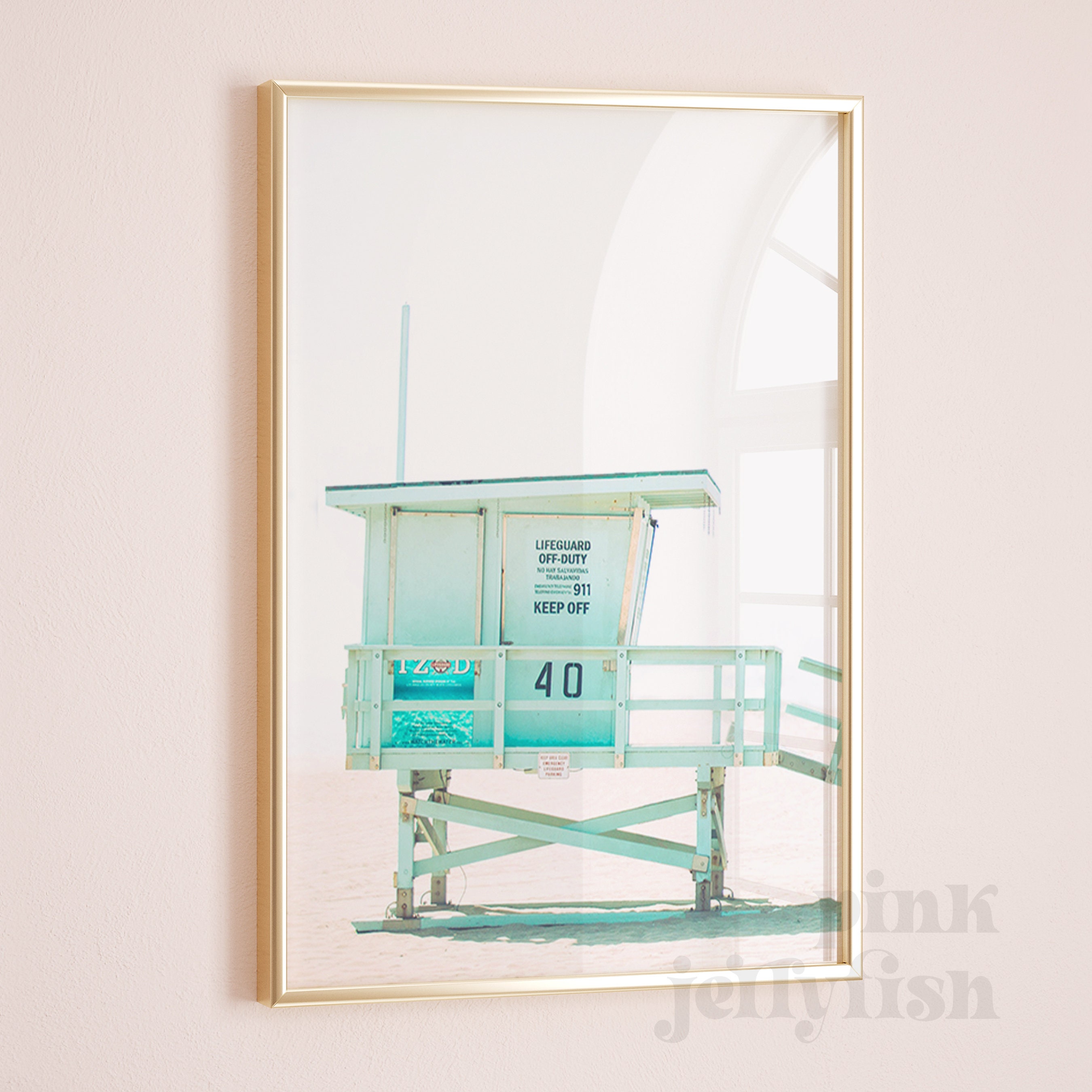 Beach Prints, Lifeguard Tower, Printable Wall Art, Teen Girl Room Decor ...
