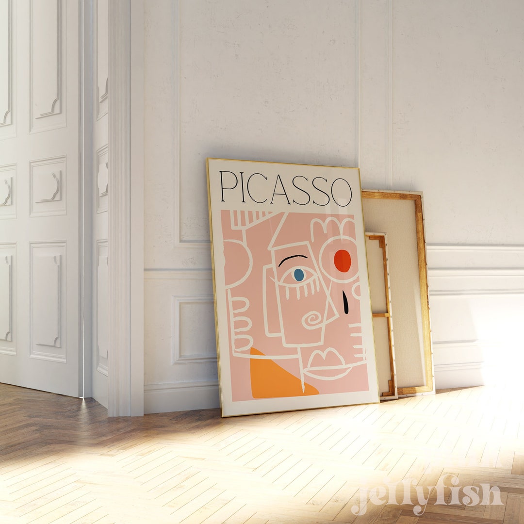 Picasso Wall Art Print Poster, Colorful Art Printable Exhibition Poster ...