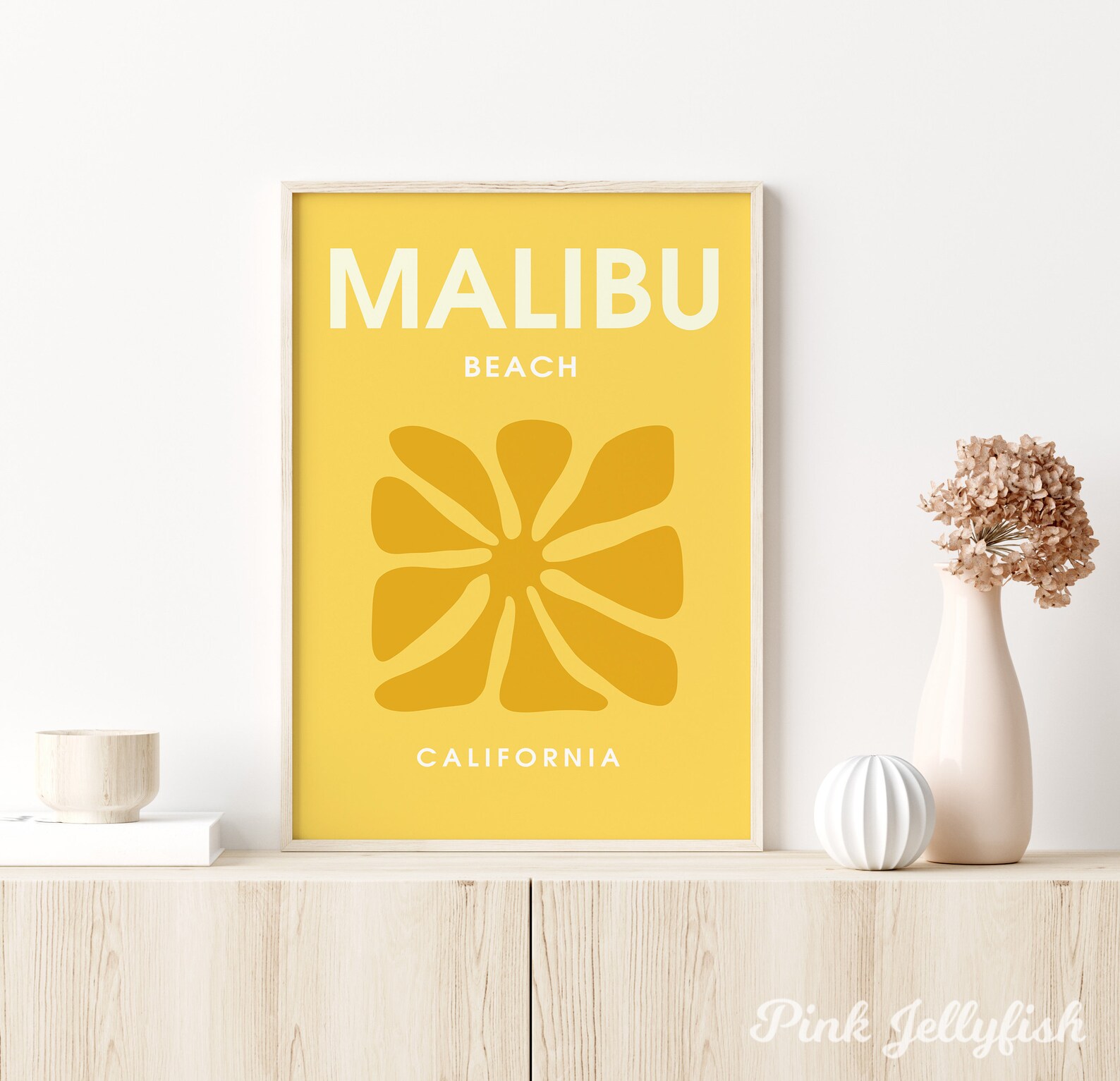 California Print Set of 6, Malibu Beach, Miami Beach Print, Preppy Room ...