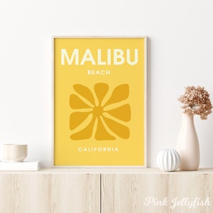 California Print Set of 6, Malibu Beach, Miami Beach Print, Preppy Room ...