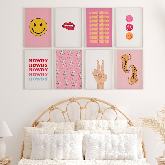Preppy Wall Decor Set of 9 Apartment Wall Decor Preppy - Etsy