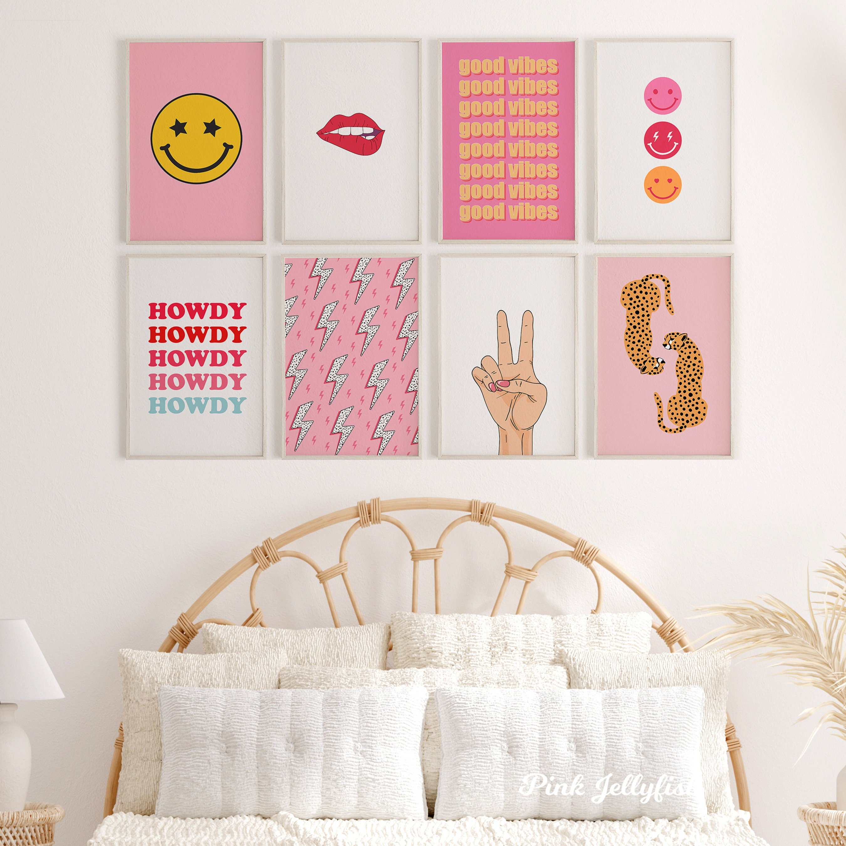 Preppy Wall Decor Set of 9 Apartment Wall Decor Preppy - Etsy