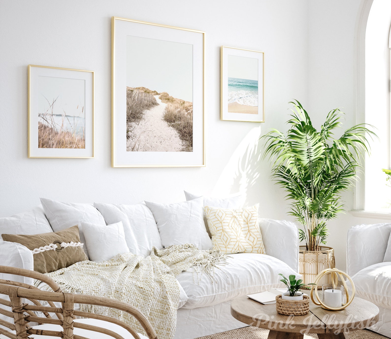 Beach Prints Set of 3 Posters Coastal Wall Art Printable - Etsy