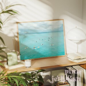 Coastal Wall Art Surf Poster Beach Print Landscape Horizontal Digital ...
