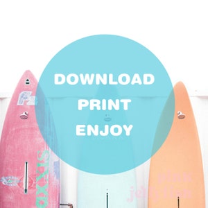 Surf Prints Set of 3 Beach Wall Art, Aerial Beach Photo, Surfboards ...