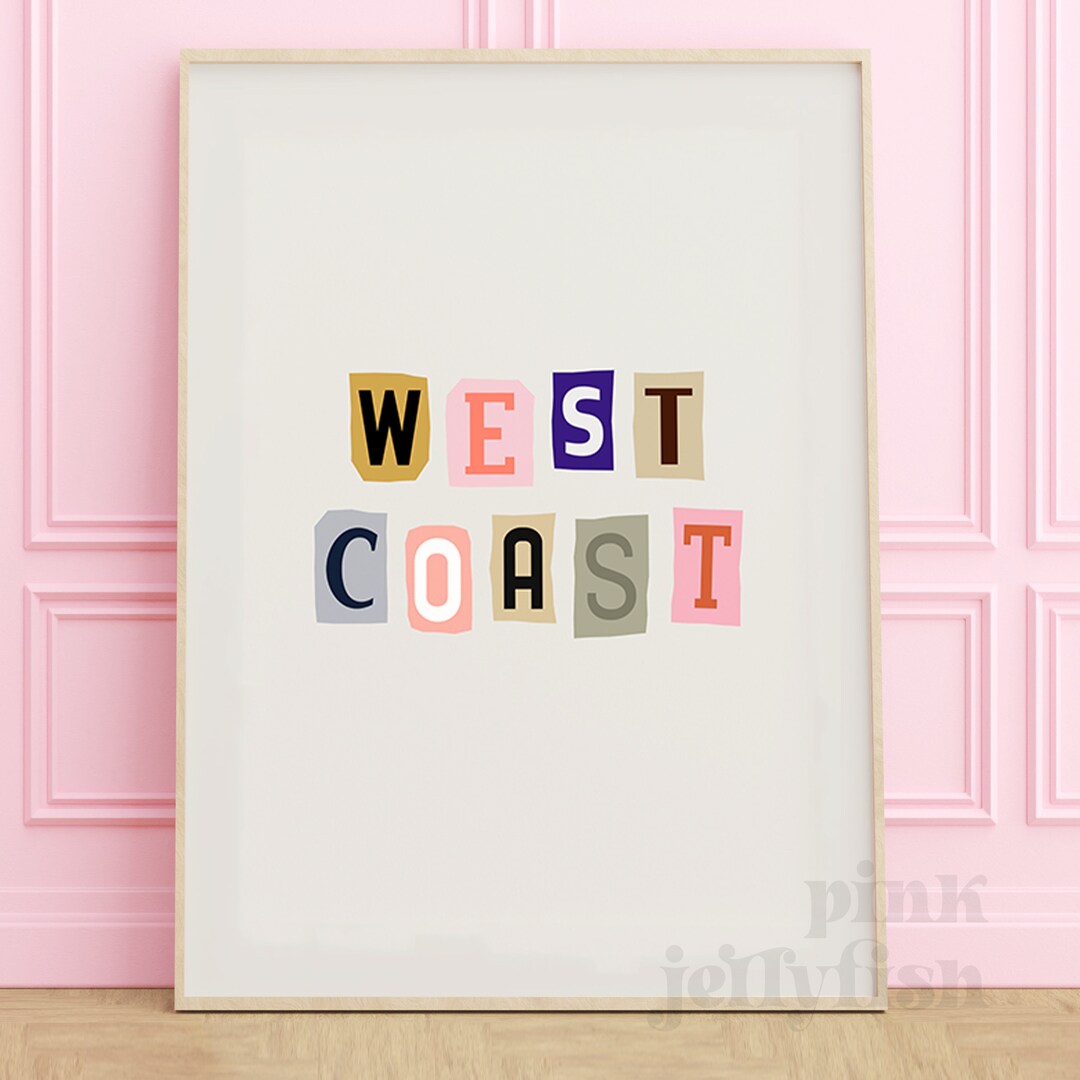 West Coast Wall Art Coastal Cowgirl Wall Art Westcoast Beachy Prints ...