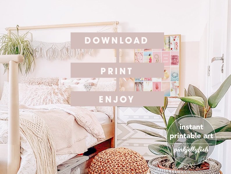 Danish Pastel Collage Kit Aesthetic 100 Digital Download | Etsy