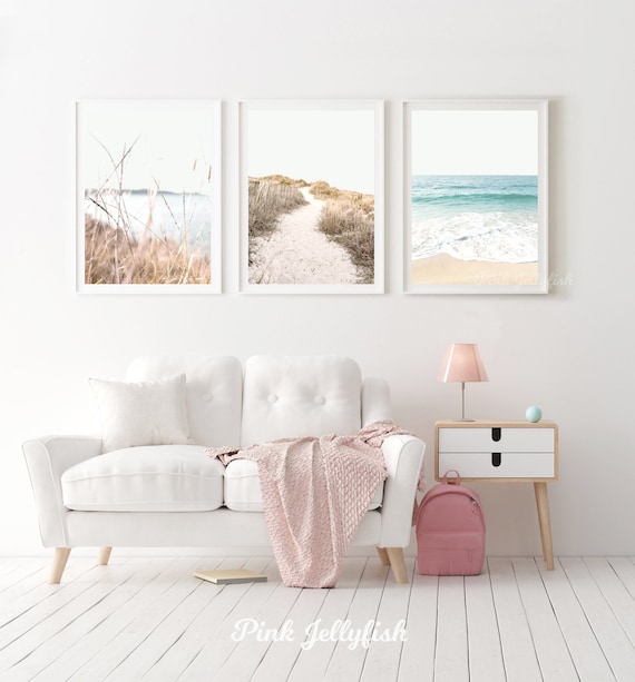 Beach Prints Set of 3 Posters Coastal Wall Art Printable - Etsy
