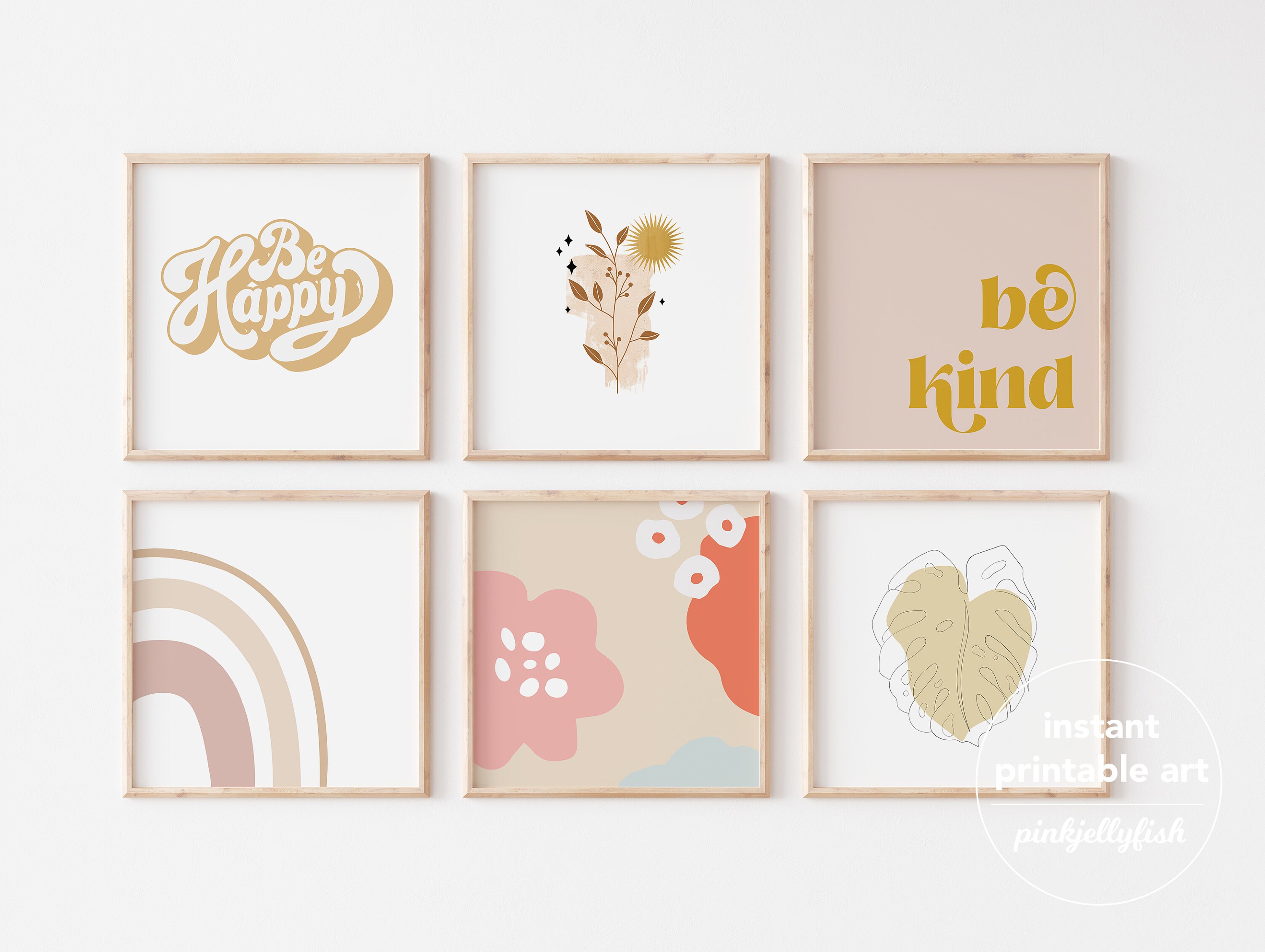 Pastel Art Print Gallery Set of 12 Prints Bedroom Decor - Etsy