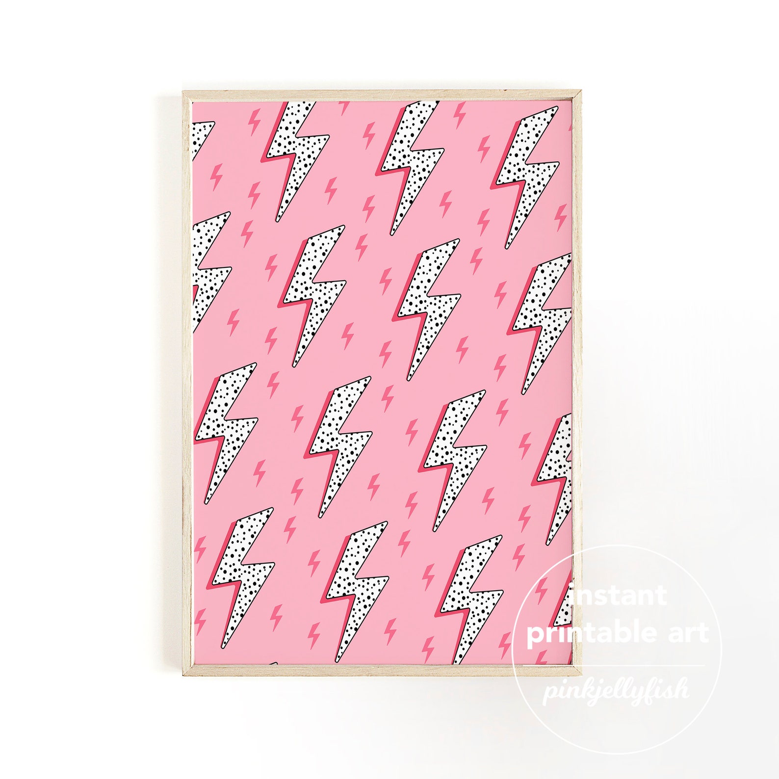 Pink Preppy Prints Set of 9 Printable Art, Colorful Gallery Wall, Dorm ...