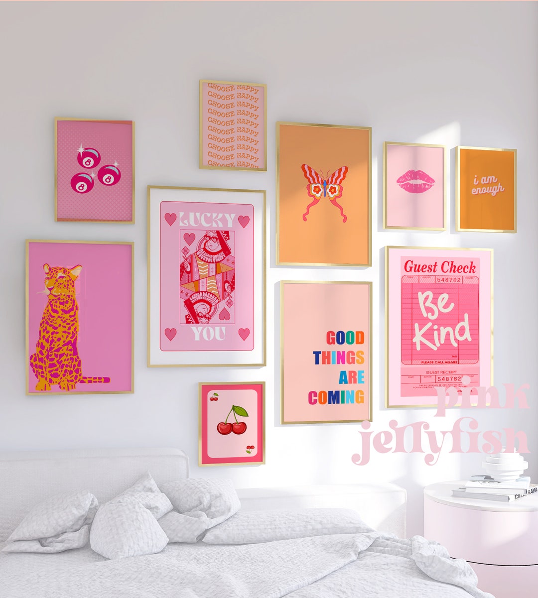 Preppy Wall Art Gallery Set of 10 Digital Prints Dorm Decor Digital ...