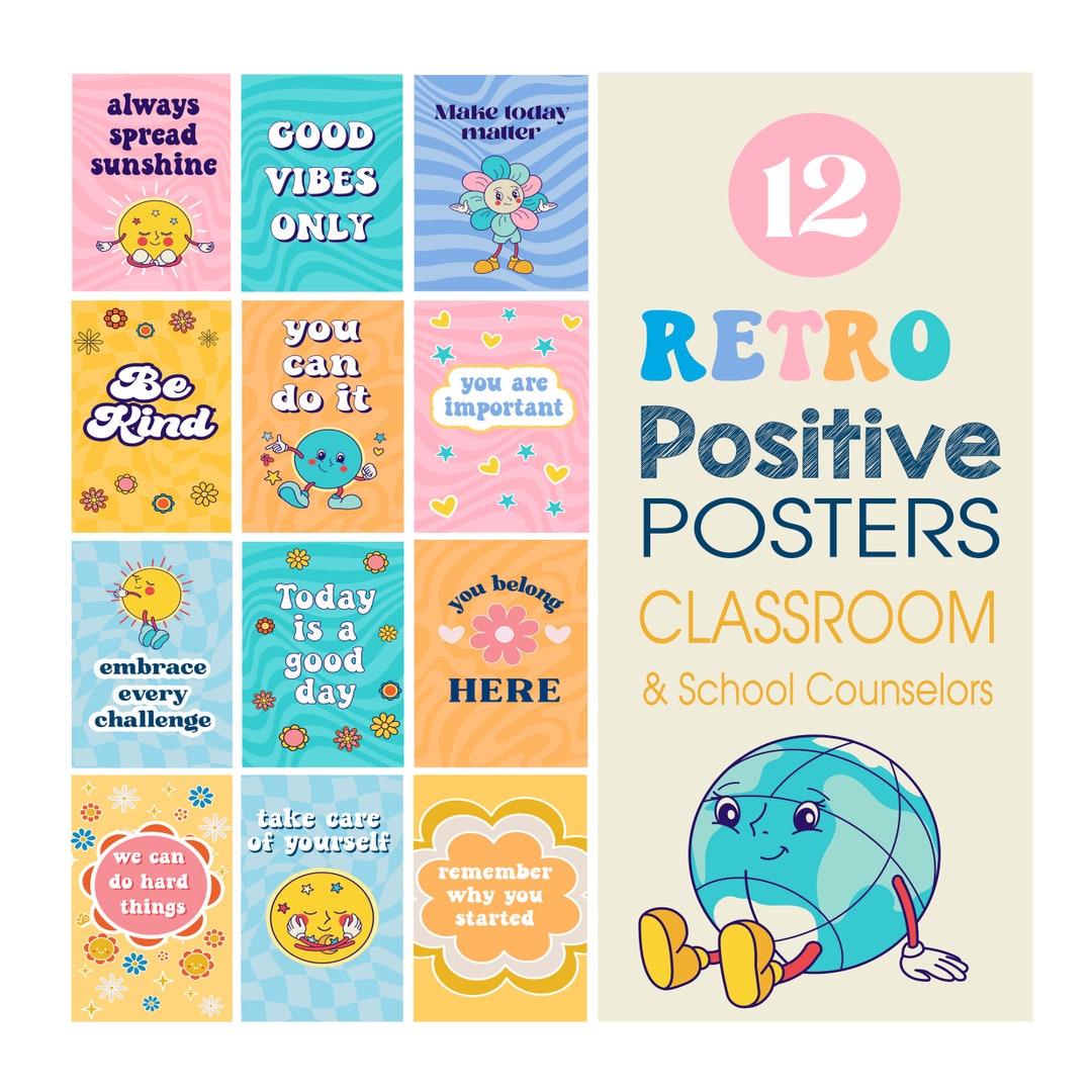 School Posters, Positive and Growth Mindset Poster Classroom, Emotions ...