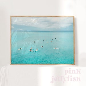 Coastal Wall Art Surf Poster Beach Print Landscape Horizontal Digital ...