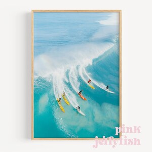 Surf Prints Gallery Set of 6 Beach Wall Art, Digital Prints, Teen Girl ...