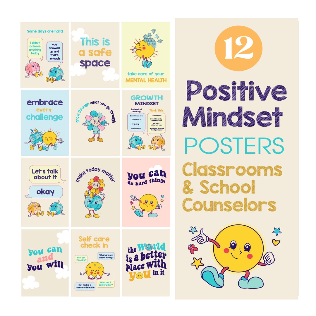 Growth Mindset Poster Classroom, Emotions Printable, School Posters ...