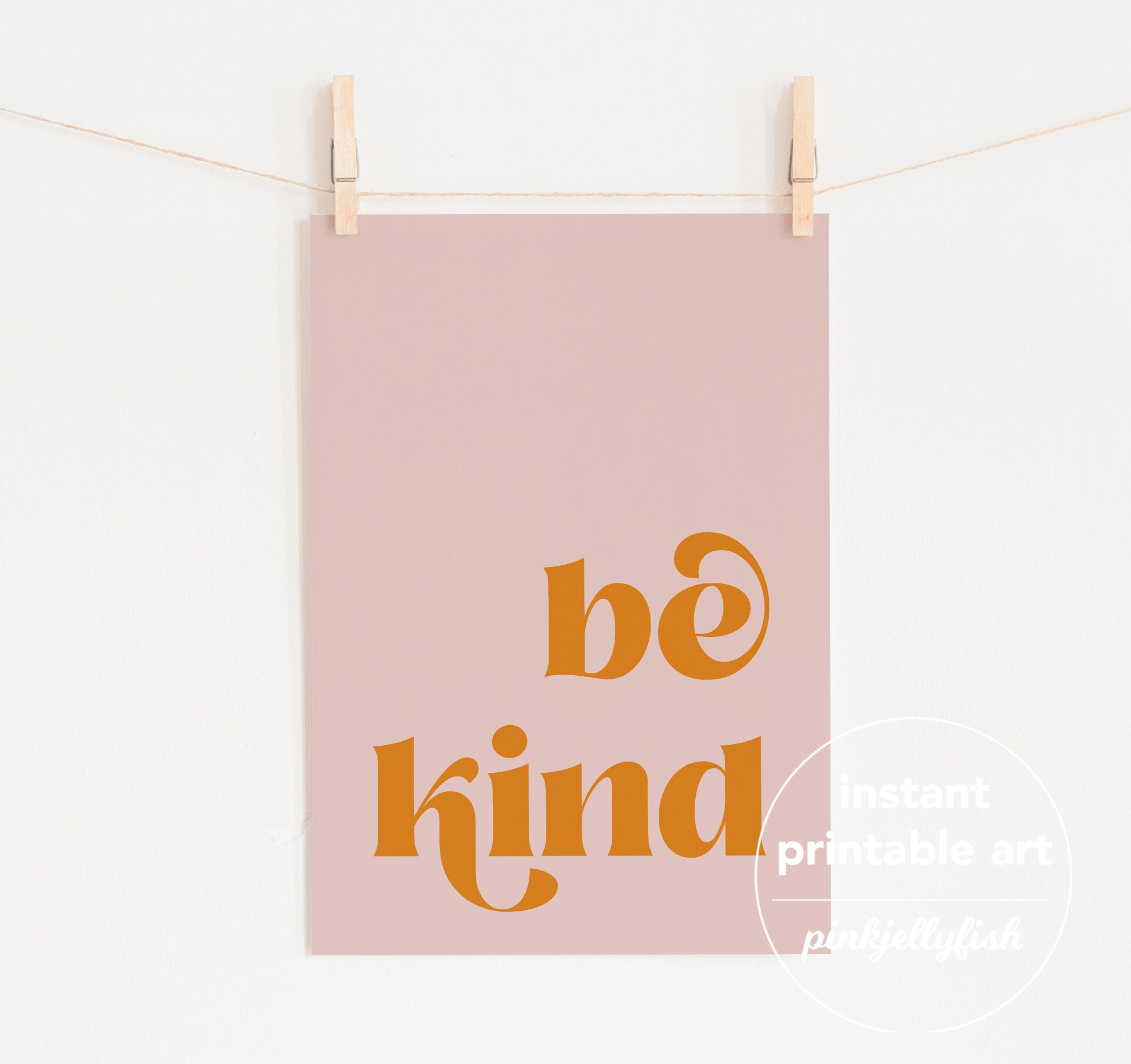Be Kind Print Boho Wall Decor Printable Wall Art Teen Girl - Etsy