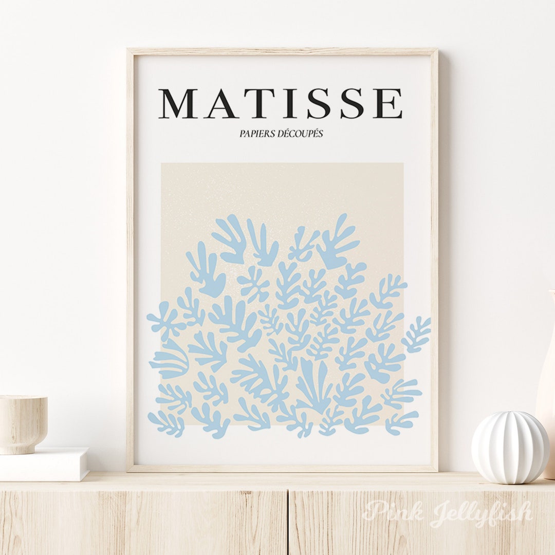Matisse Print Blue, Matisse Wall Art, Pastel Wall Art, Exhibition ...