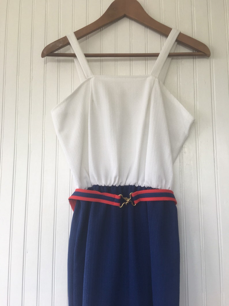 NWT 70s Vintage Red White & Blue Dress Jacket Suit Set Large L - Etsy