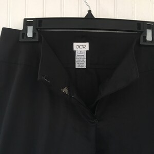 Vintage 90s Cache Black Embroidered Dress Pants Beaded Rainbow Size 8 ...