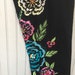 Vintage 90s Cache Black Embroidered Dress Pants Beaded Rainbow Size 8 ...