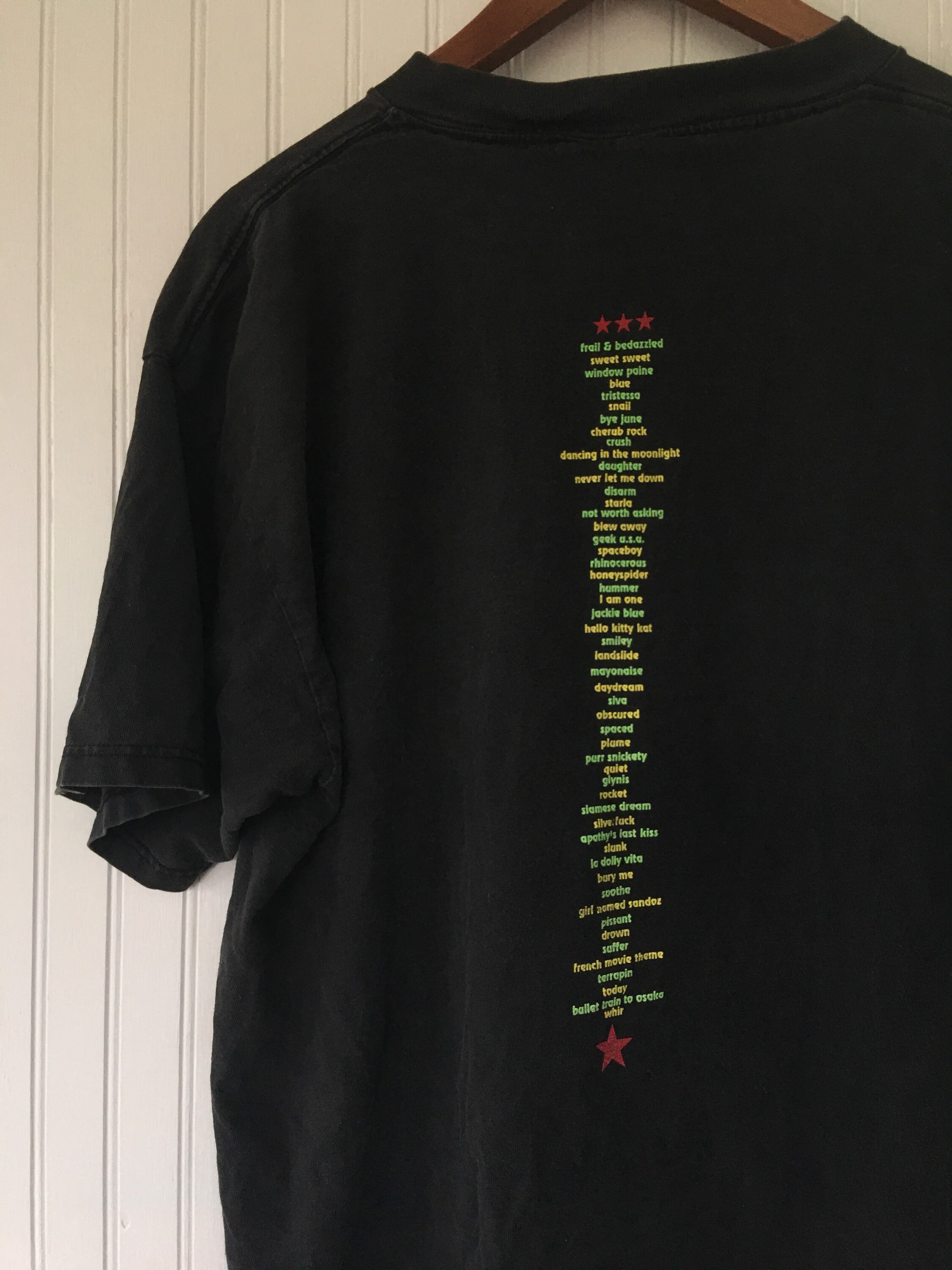 Vintage 90s The Smashing Pumpkins Band Tee Shirt Black Clown 1994 Tour ...