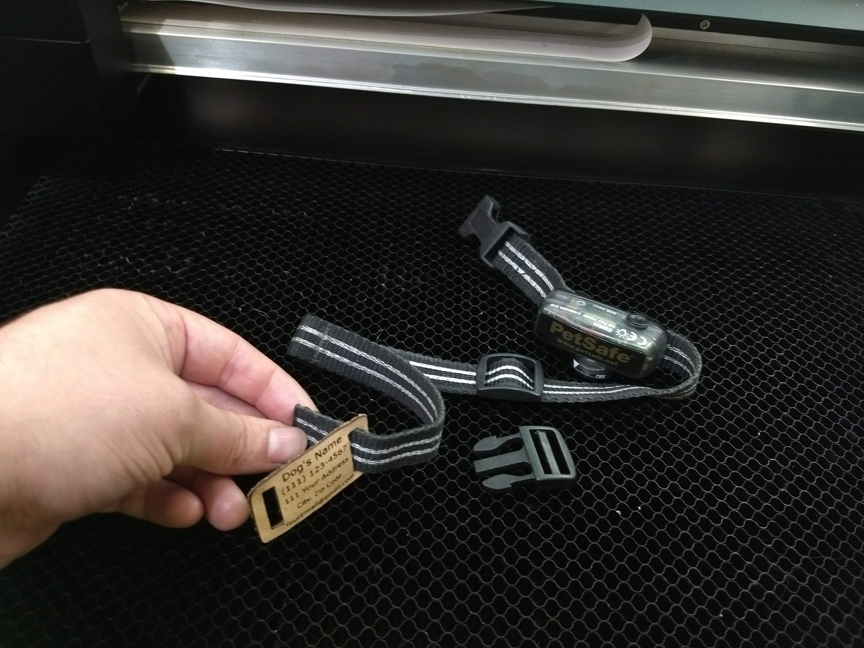 Non Conductive ID Tag for Invisible Fence Collar - for Use on Removable ...