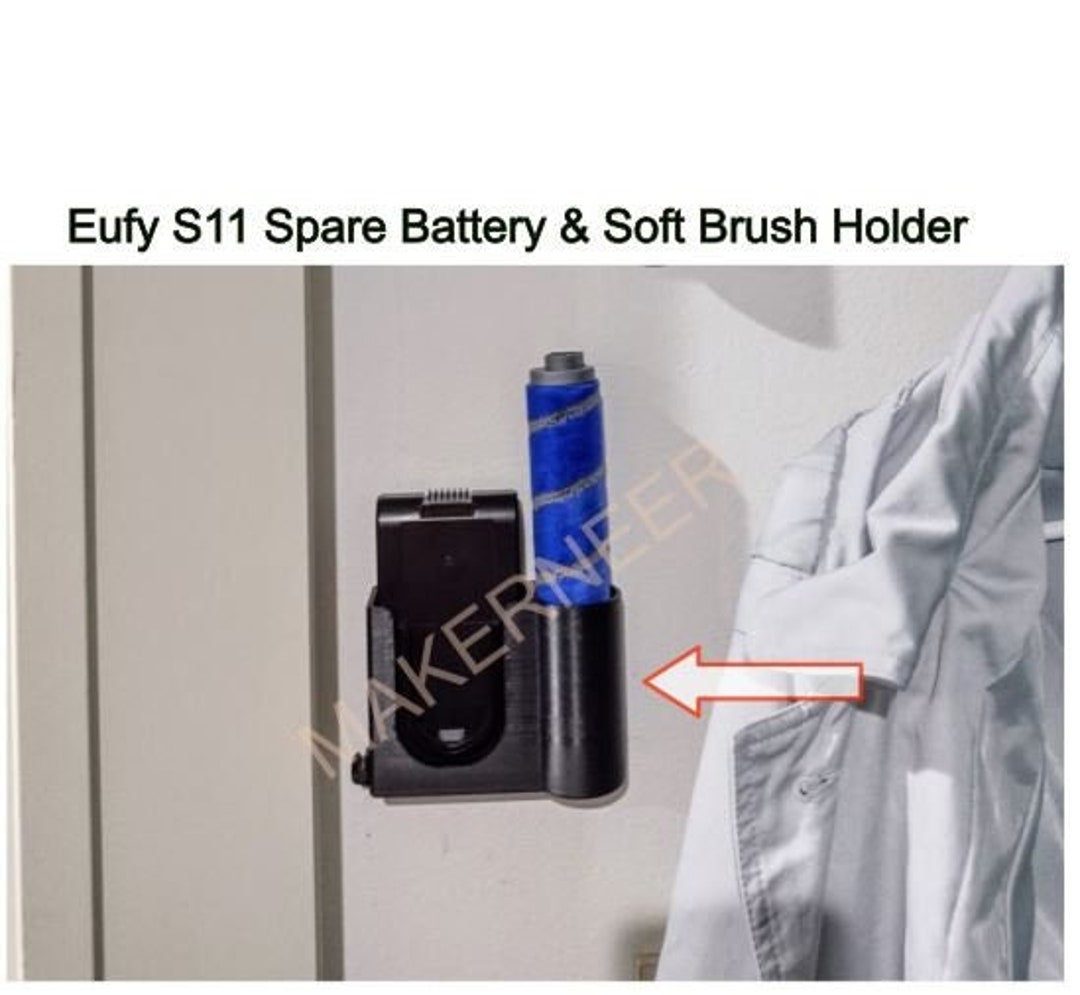 Battery and Brush Holder Fits Eufy S11 Homevac Etsy