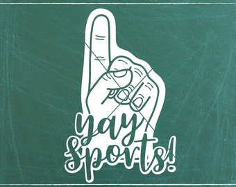 Yay Football Svg - Etsy