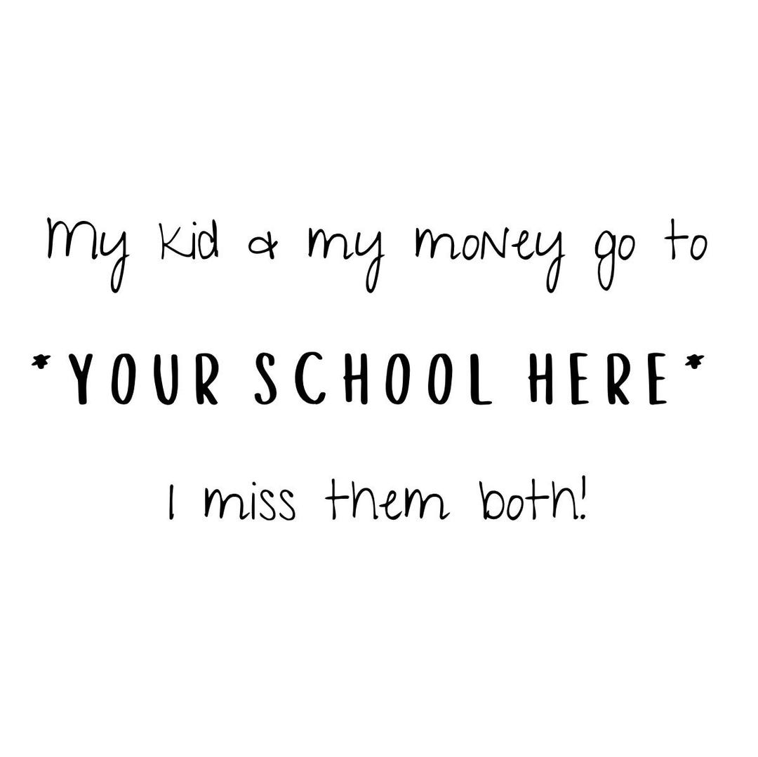 Custom School Car Decal, Funny Car Decal, Funny Car Stickers, College ...