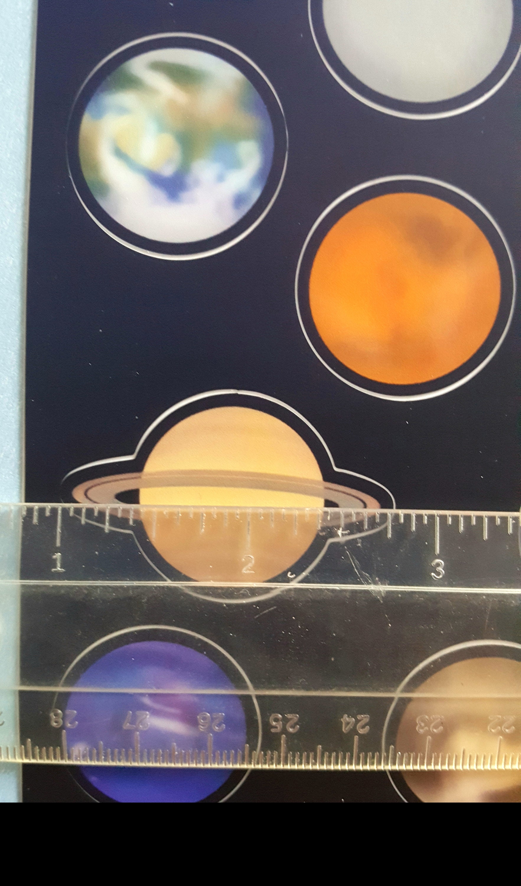 Solar System Stickers, Planetary Space Sticker, Outer Space Planets ...