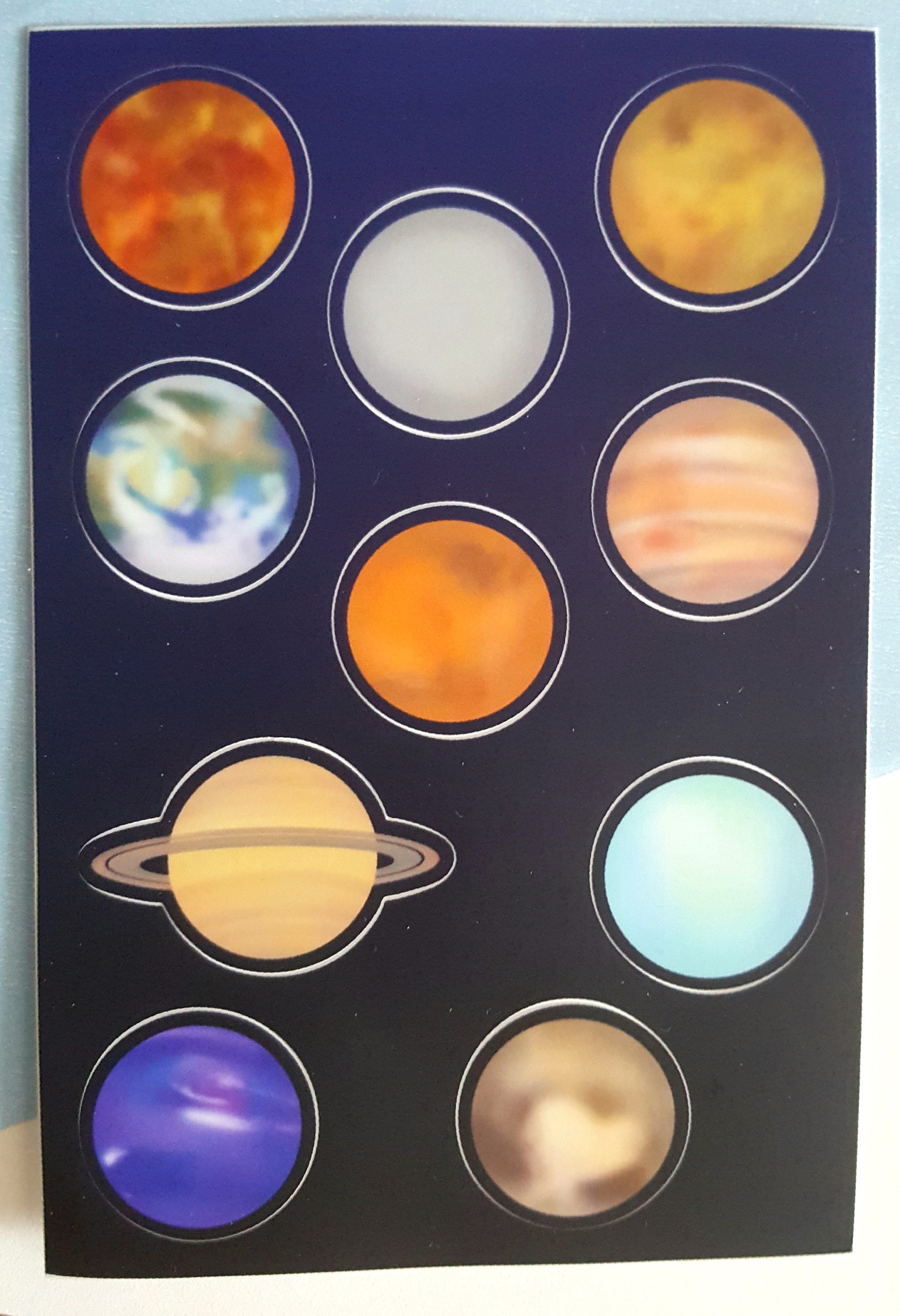 Solar System Stickers, Planetary Space Sticker, Outer Space Planets ...