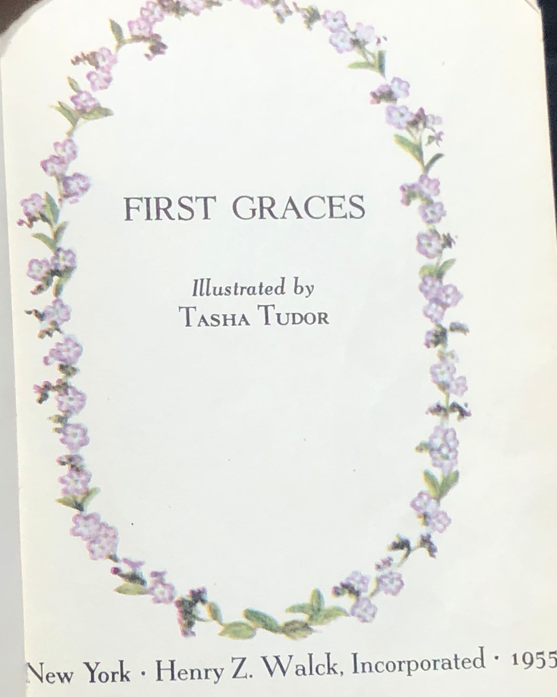 Vintage Tasha Tudor First Grace 1955 - Etsy