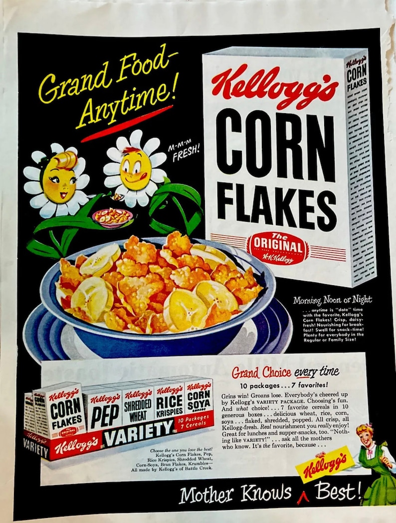 Vintage Kellogg’s Print Advertisement - Etsy