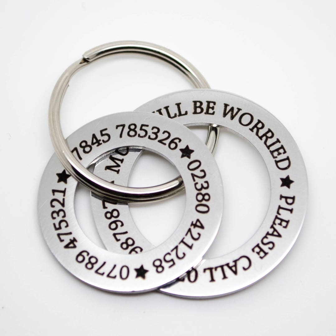 Designer Range Washer Style Pet ID Tags, FREE ENGRAVING, Hand Finished ...