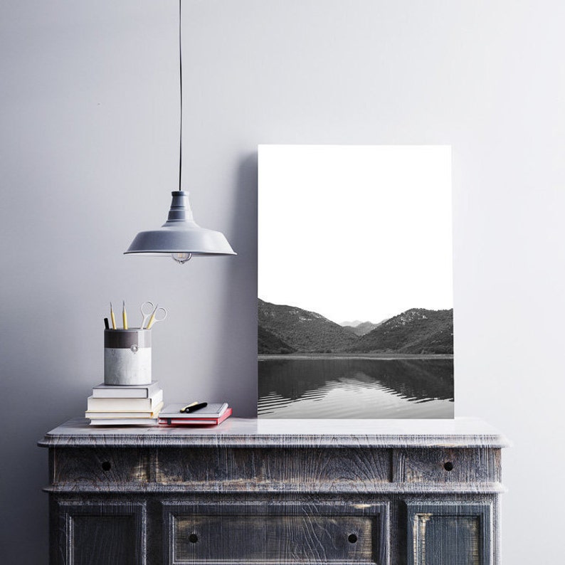 Black and White Mountain Photography Art Prints Nature - Etsy