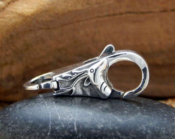 Double Lobster Lock 925 Sterling Silver Claw Clasp Chain Extender for ...