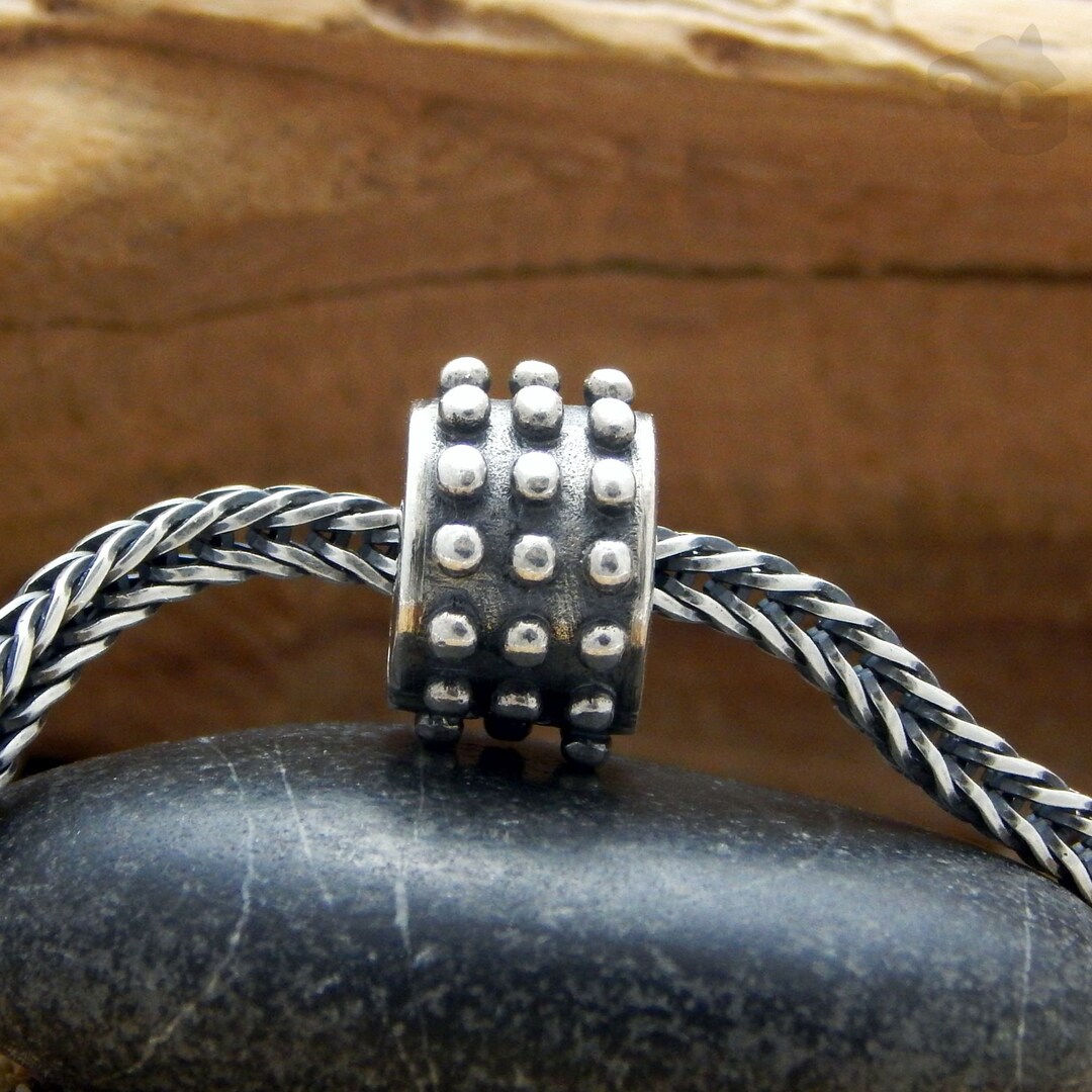 Bumpy Charm Stopper 925 Sterling Silver Bumpy Roller Coaster FITTING ...