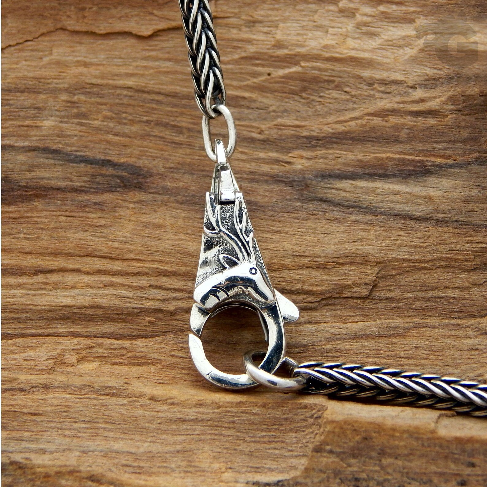 Double Lobster Lock 925 Sterling Silver Claw Clasp Chain - Etsy