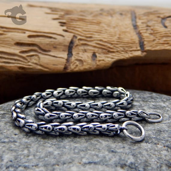 18cm/7.09 925 Oxidized Sterling Silver Snake Scales - Etsy