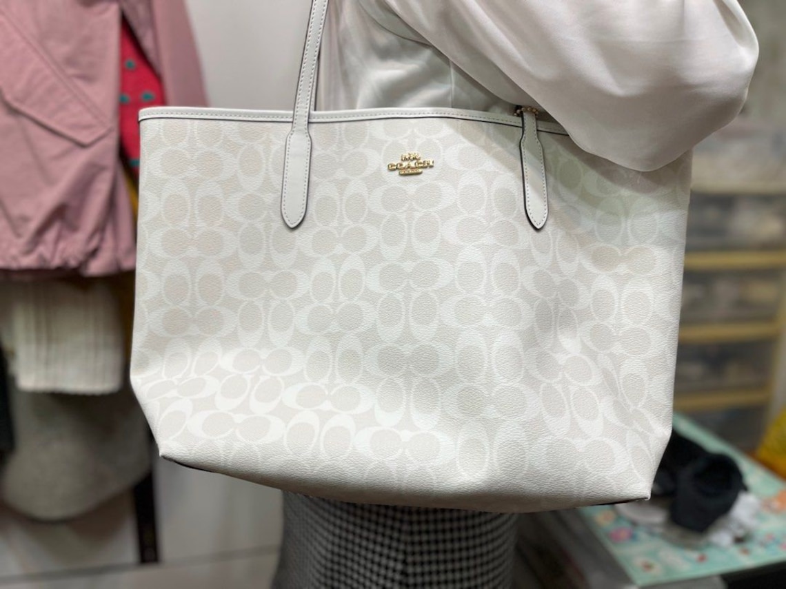 City Tote Bag in Signature Canvas - Etsy