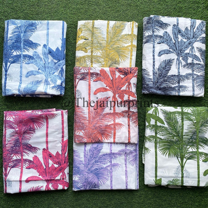 Palm Tree Fabric - Etsy UK