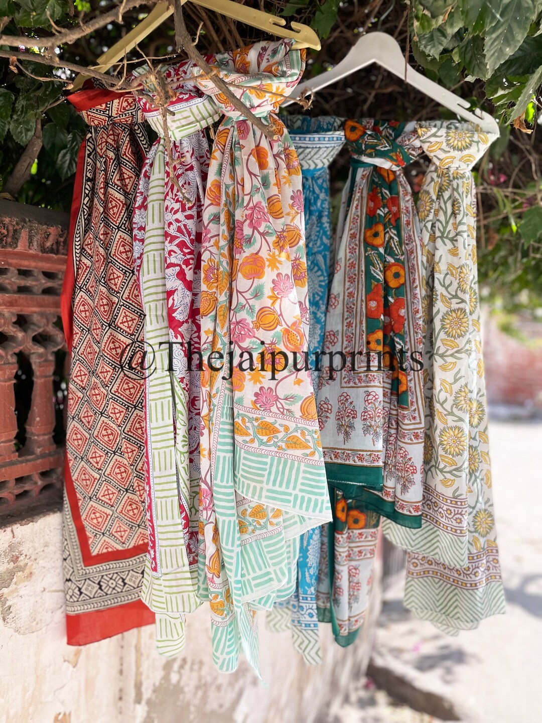 Indian Soft Cotton Summer Pareo, Cotton Boho Scarf, Neck Head Wrap ...