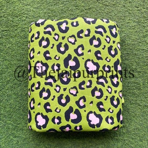 Green Leopard Skin Print Fabric, Screen Printed Fabric, Indian Hand ...
