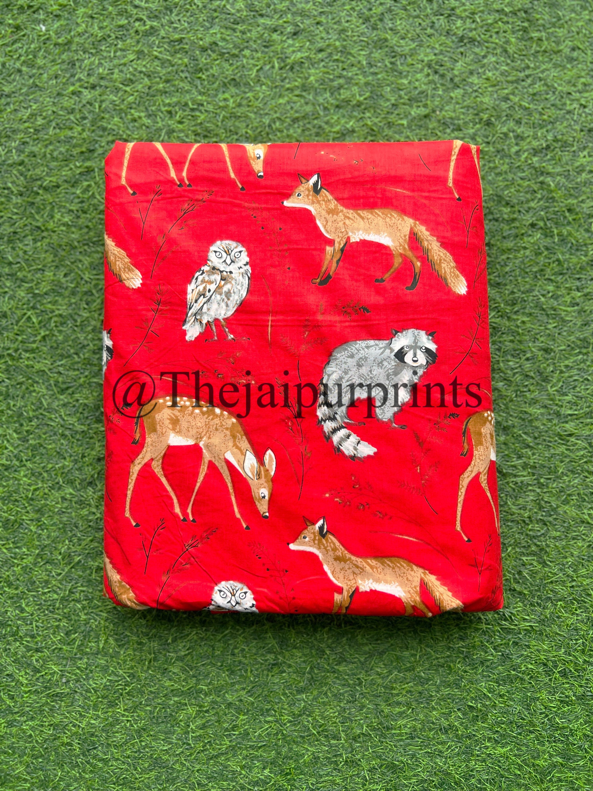 New Wild Animal Print 100% Soft Cotton Fabric, Jungle Print Cotton ...
