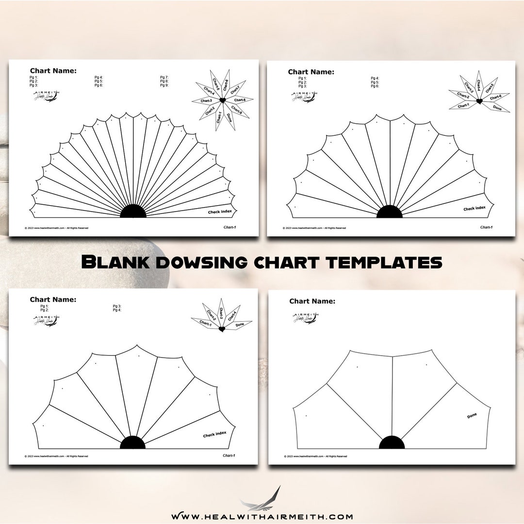 Blank Templates to Create Your Own Dowsing Books and Charts - Etsy